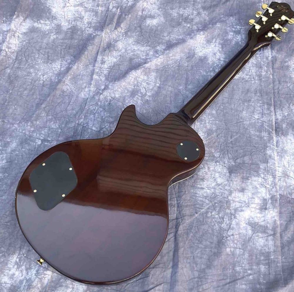 Abalone Veneer top Electric Guitar Flower Inlays Gold Hardware