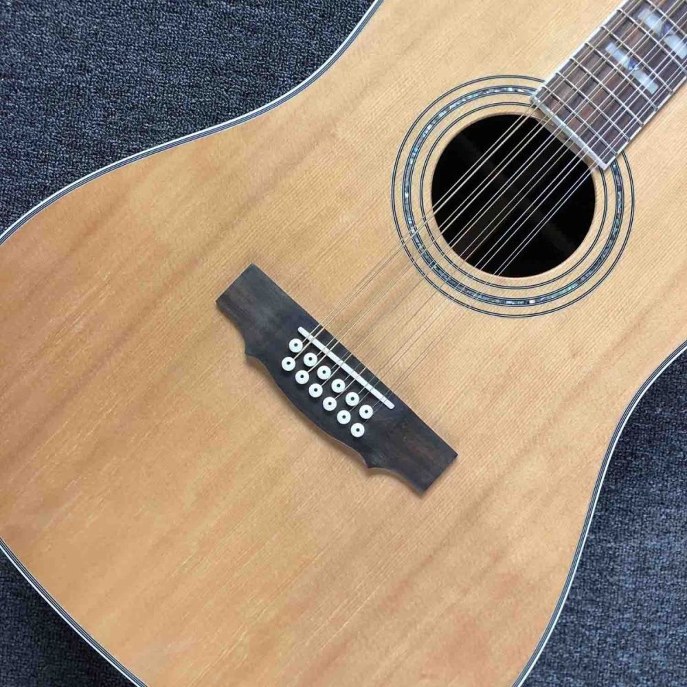 Custom 12 Strings D Body Solid Cedar Top Rosewood Back Side Guilds ...
