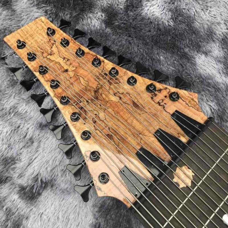 Custom 17 Strings Electric Bass Guitar Rosewood Fingerboard Mahogany ...