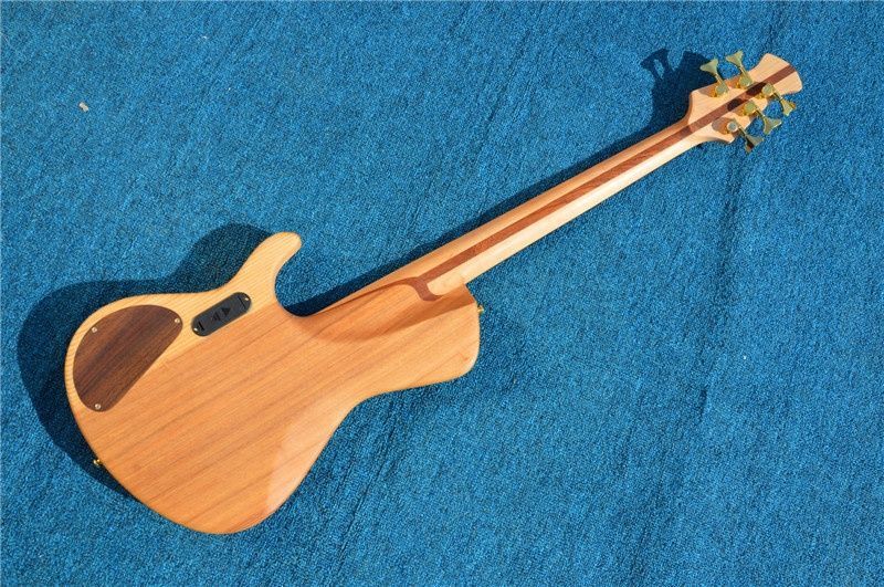 Custom Active Pickup 5 Strings Body Through Neck Electric Bass