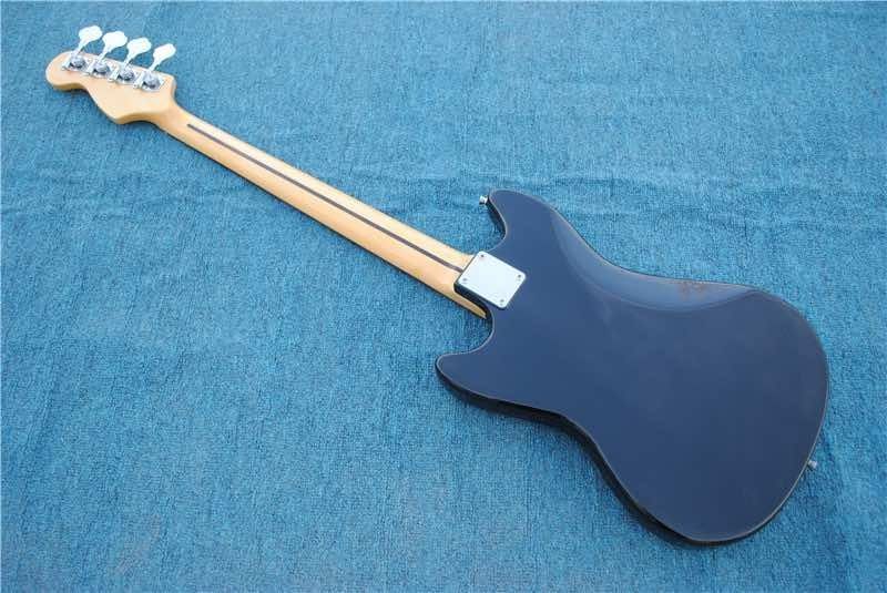 Custom 4 Strings Chrome Hardware Bass Guitar Jazz Bass in Black Color