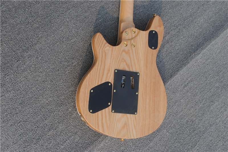 Custom Solid Wood Body Electric Guitar with Tremolo in Natural Color