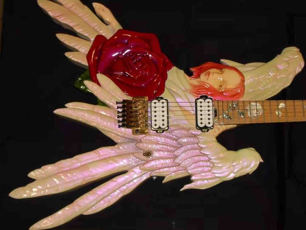 Custom Irregular Shape Handmade Angel Electric Guitar