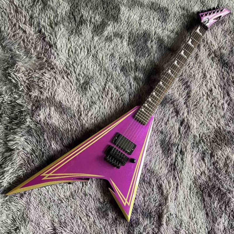 Custom Jack V RR Special Body Electric Guitar with Active Pickup Ebony ...