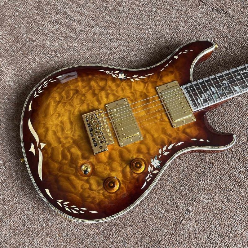 Custom Flamed maple top High quality 6 strings electric guitar with ...