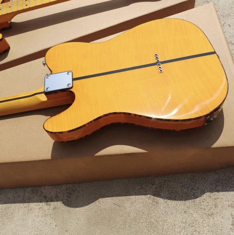 Prince HS Anderson Hohner Madcat Mad Cat Amber Yellow Flame Maple Top ...