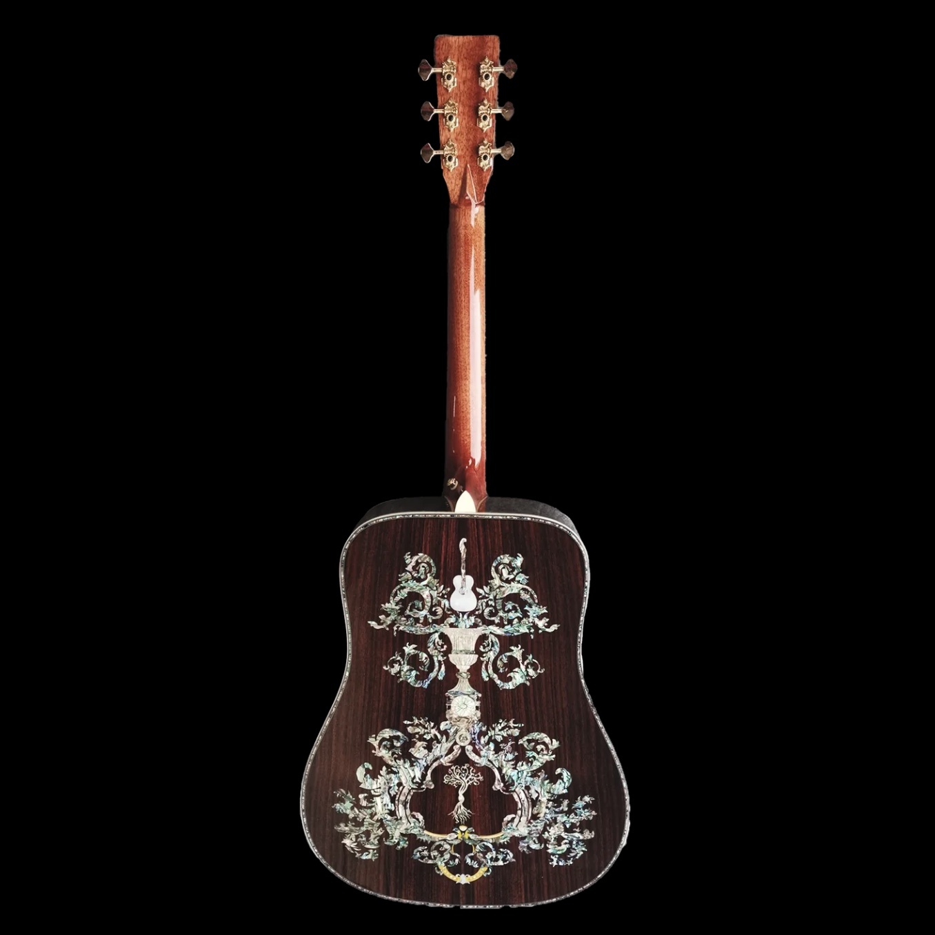 Handmade All Solid Wood Dreadnought Guitar The Antoinette Super Deluxe ...