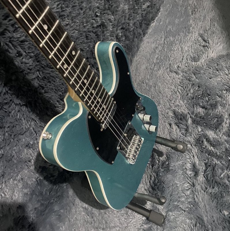 Custom Tele Electric Guitar with Metallic Blue Color Double Binding TL ...
