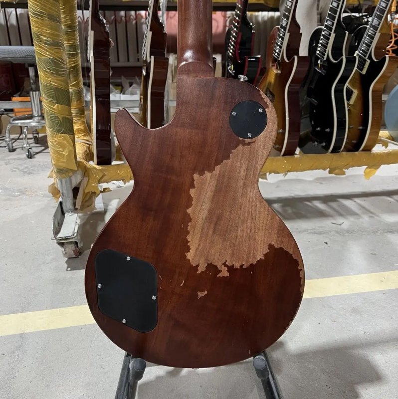 Custom Relic Les Paul LP Electric Guitar with Flamed Maple Top 1959 ...