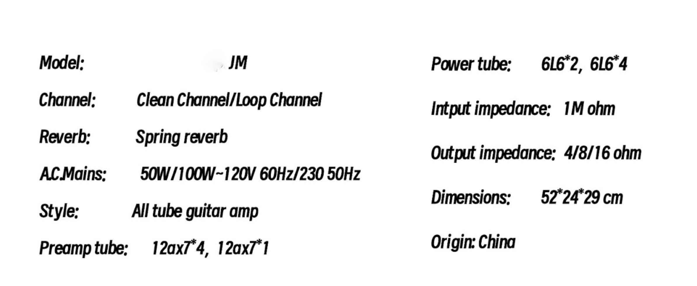 Custom JM50 50Watt TW John Mayer Tone Hand-Wired Tube Guitar Amp Head ...