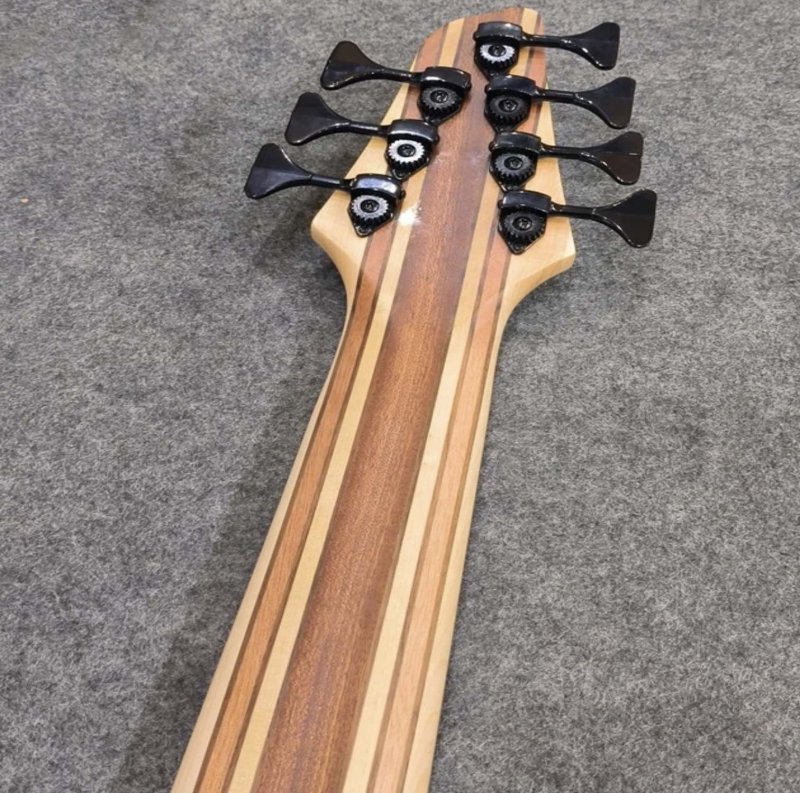Custom 7 strings neck through body electric guitar bass with active ...