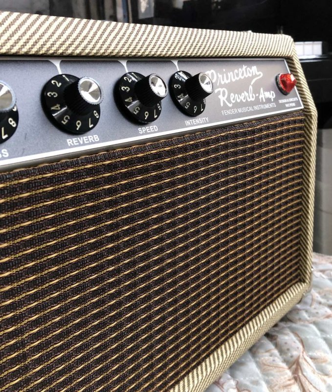 Custom 1964 Grand Princeton Reverb Pre-CBS Black Panel Tube Amp Head