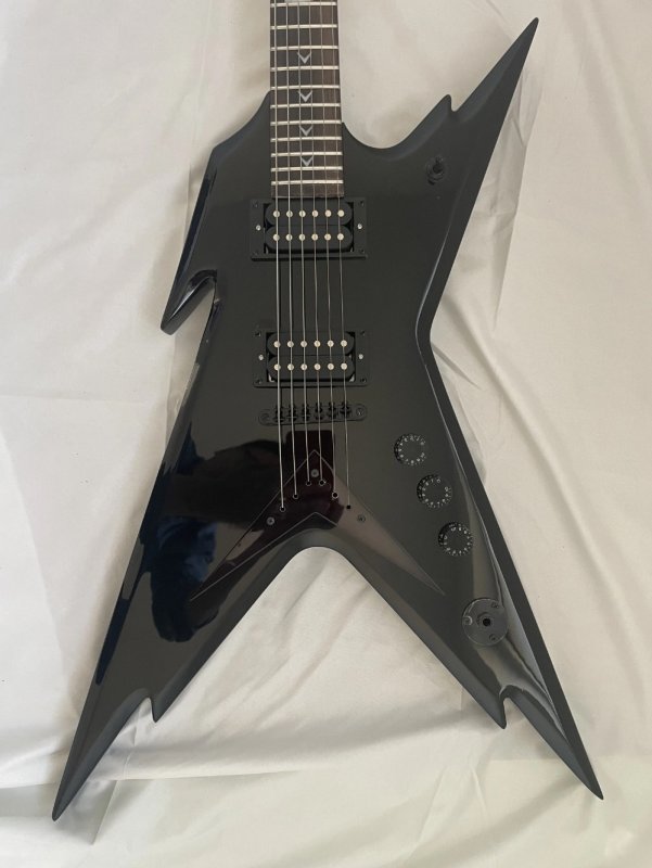 Custom Dean Razorback Dimebag Electric Guitar in Black Color