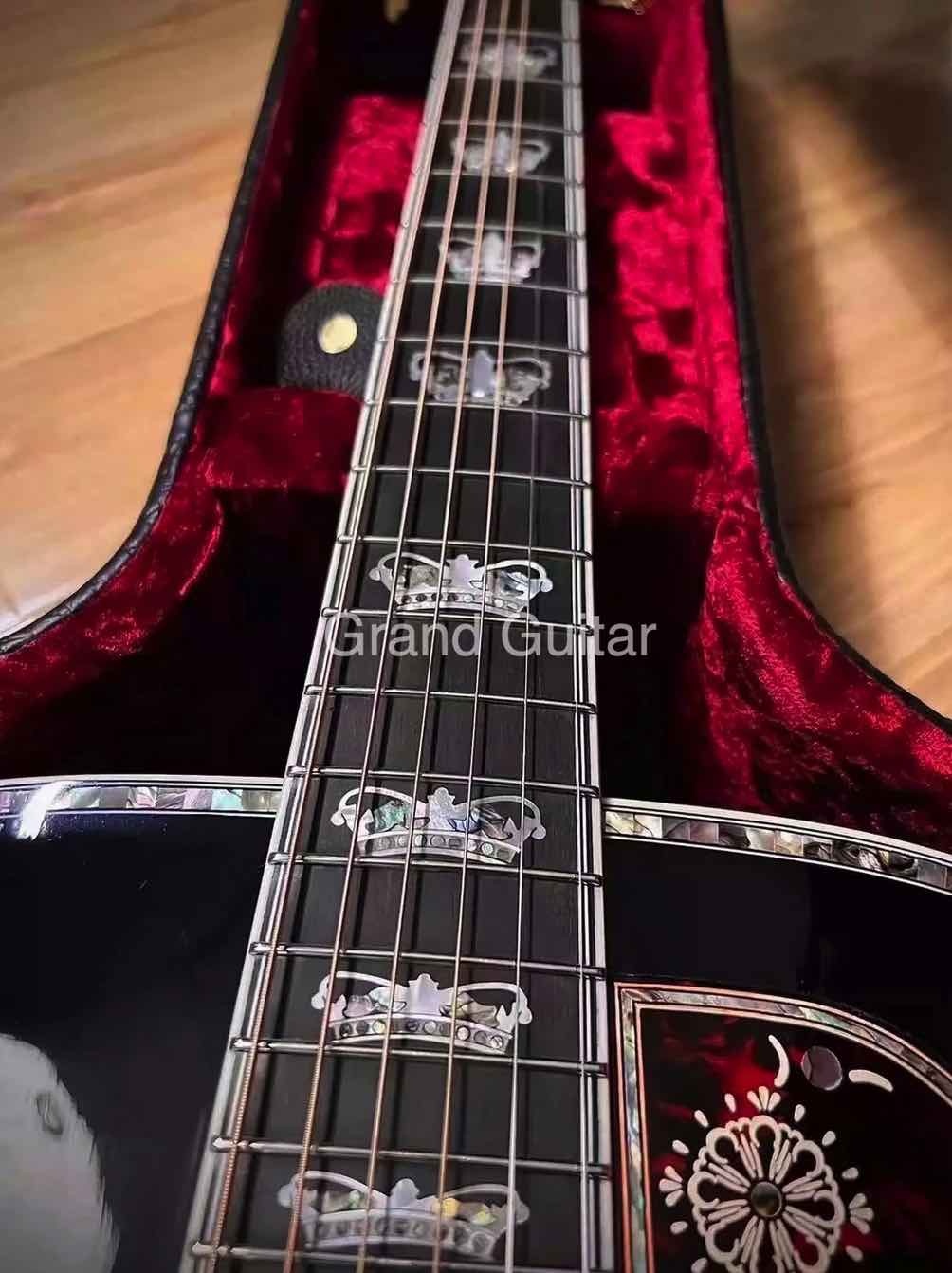Custom 43 inch all solid wood limited edition SJ200AA acoustic guitar ...