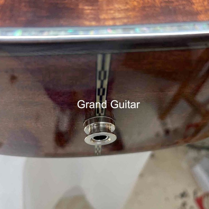Custom GA Body Solid KOA Back Side Cutaway Acoustic Guitar with Armrest ...