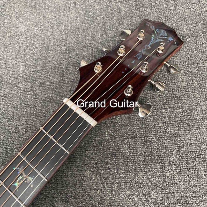 Custom GA Body Solid KOA Back Side Cutaway Acoustic Guitar with Armrest ...