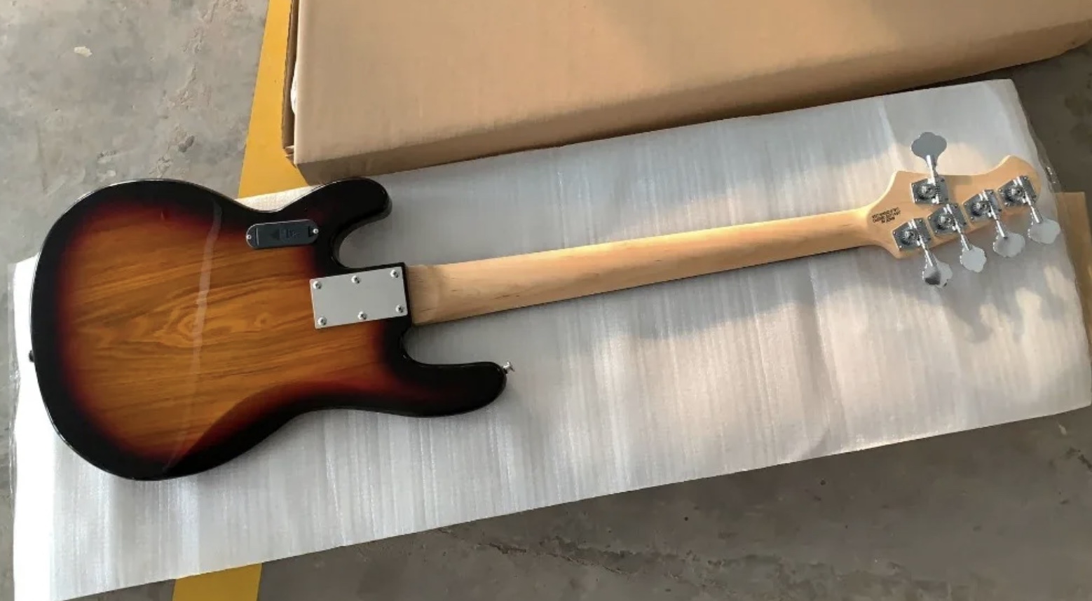 Custom Sunset finishing MusicMan MM StingRay5 electric bass with active ...