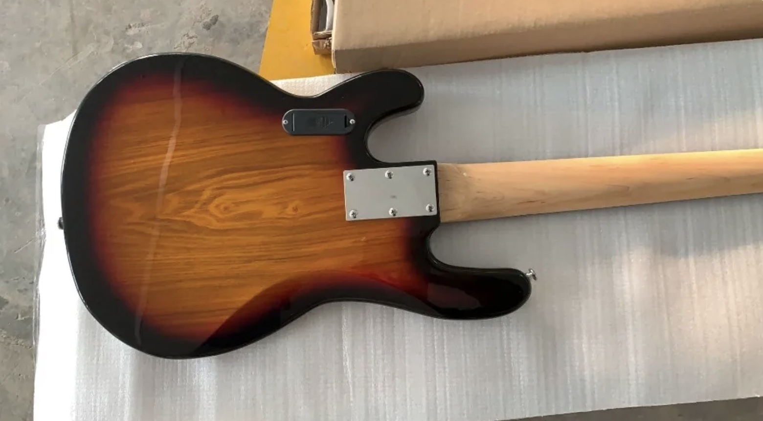 Custom Sunset finishing MusicMan MM StingRay5 electric bass with active ...