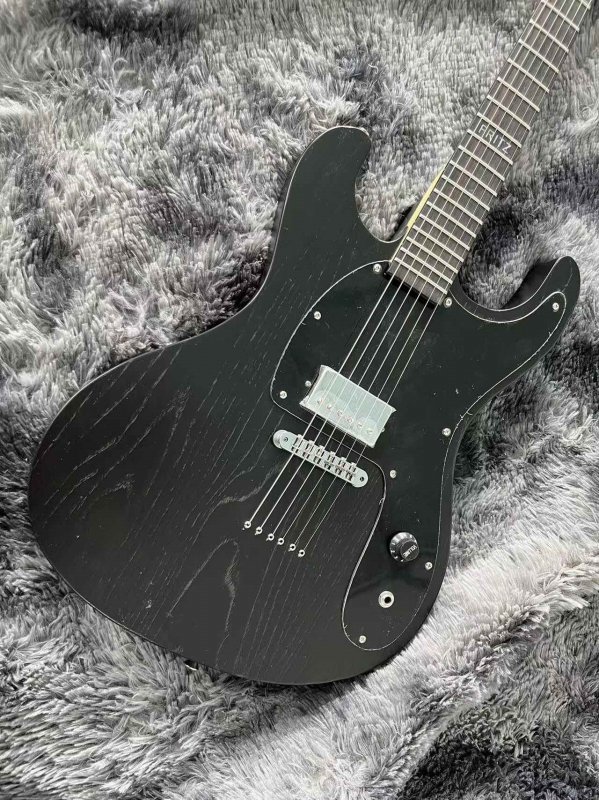 Custom Ash Body Ebony Fingerboard Single Humbucker Pickup Electric ...