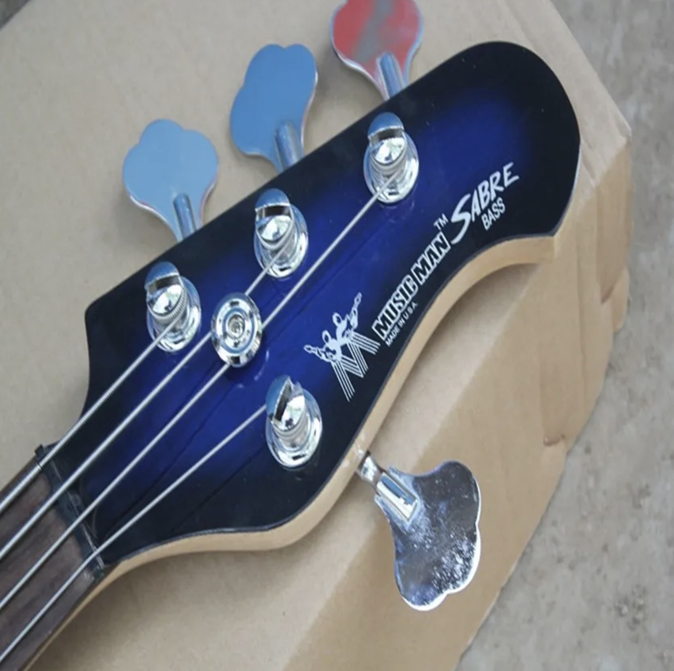 Custom Music Man SABRE Active Pickup Ernie Ball Sting Ray Blue 4 ...
