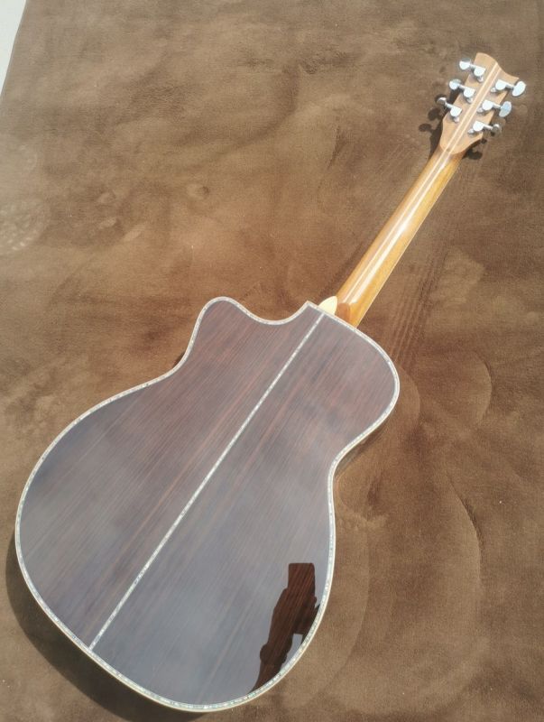 Custom 40 Inch GA Body Solid Spruce Wood Cutaway Acoustic Guitar