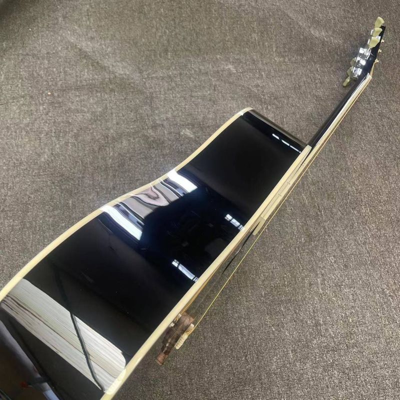 Custom Elvis Dove acoustic guitar 41 inch Dreadnought D body in black ...