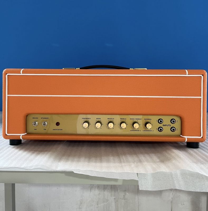 1969 Grand JTM Plexi Panel 50 Watt Small Box Head Black serviced by Grand