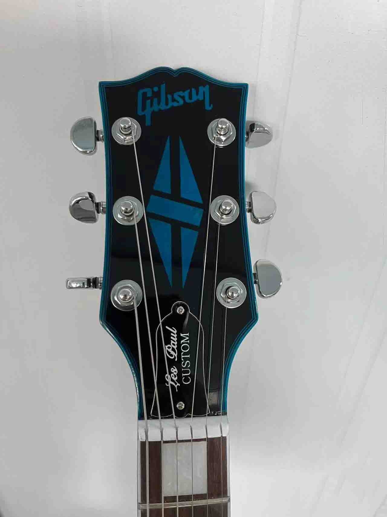 2024 New Les Paul LP GB Blue Flamed Maple Top Electric Guitar Custom ...