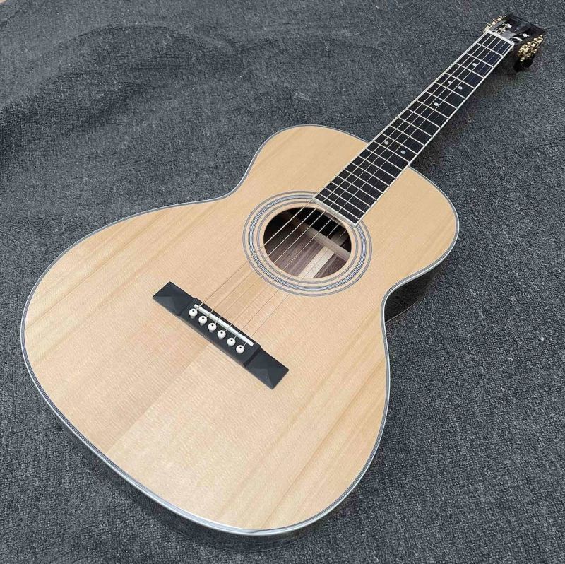 Custom OO style 39 inch acoustic guitar, handmade solid wood guitar ...