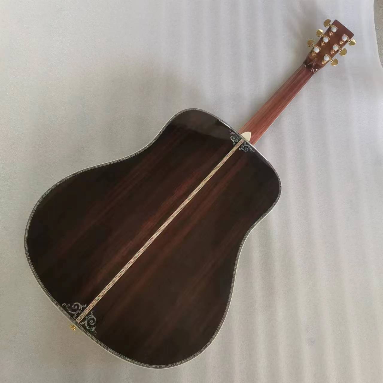 Custom Dreadnought D-45 Sunburst Acoustic Guitar