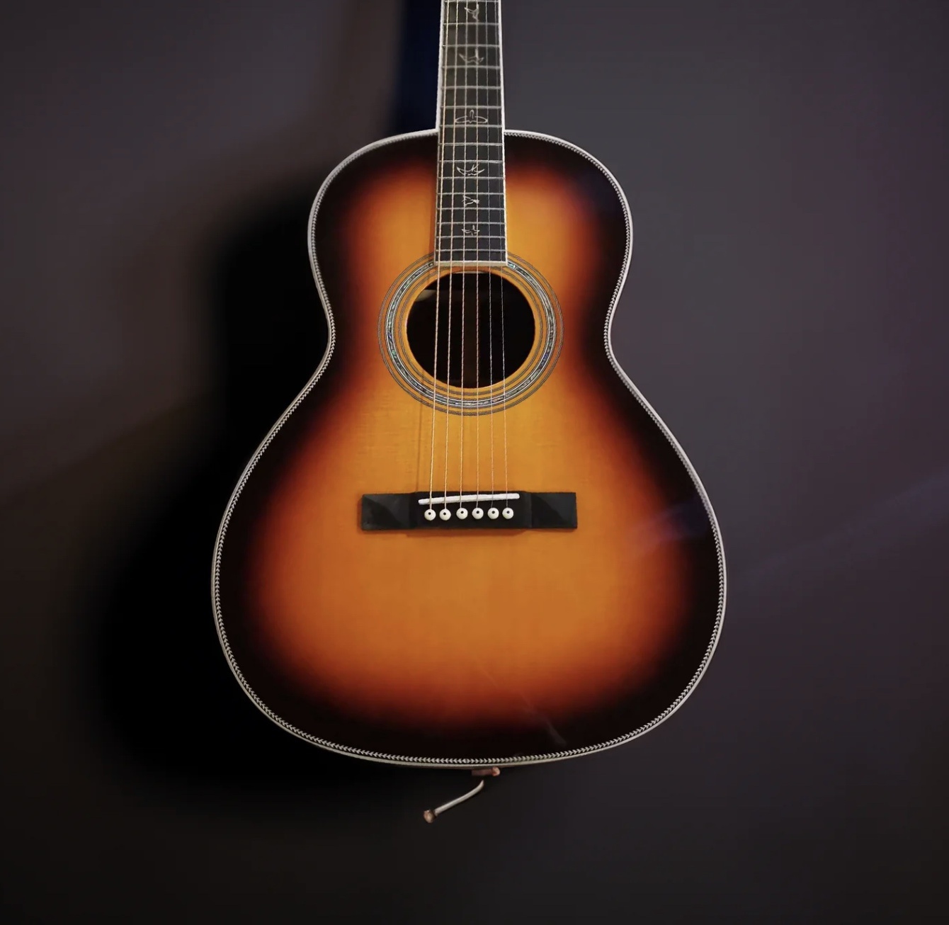 Custom 12-Fret Single O OO Body Shape Handmade Acoustic Guitar with ...