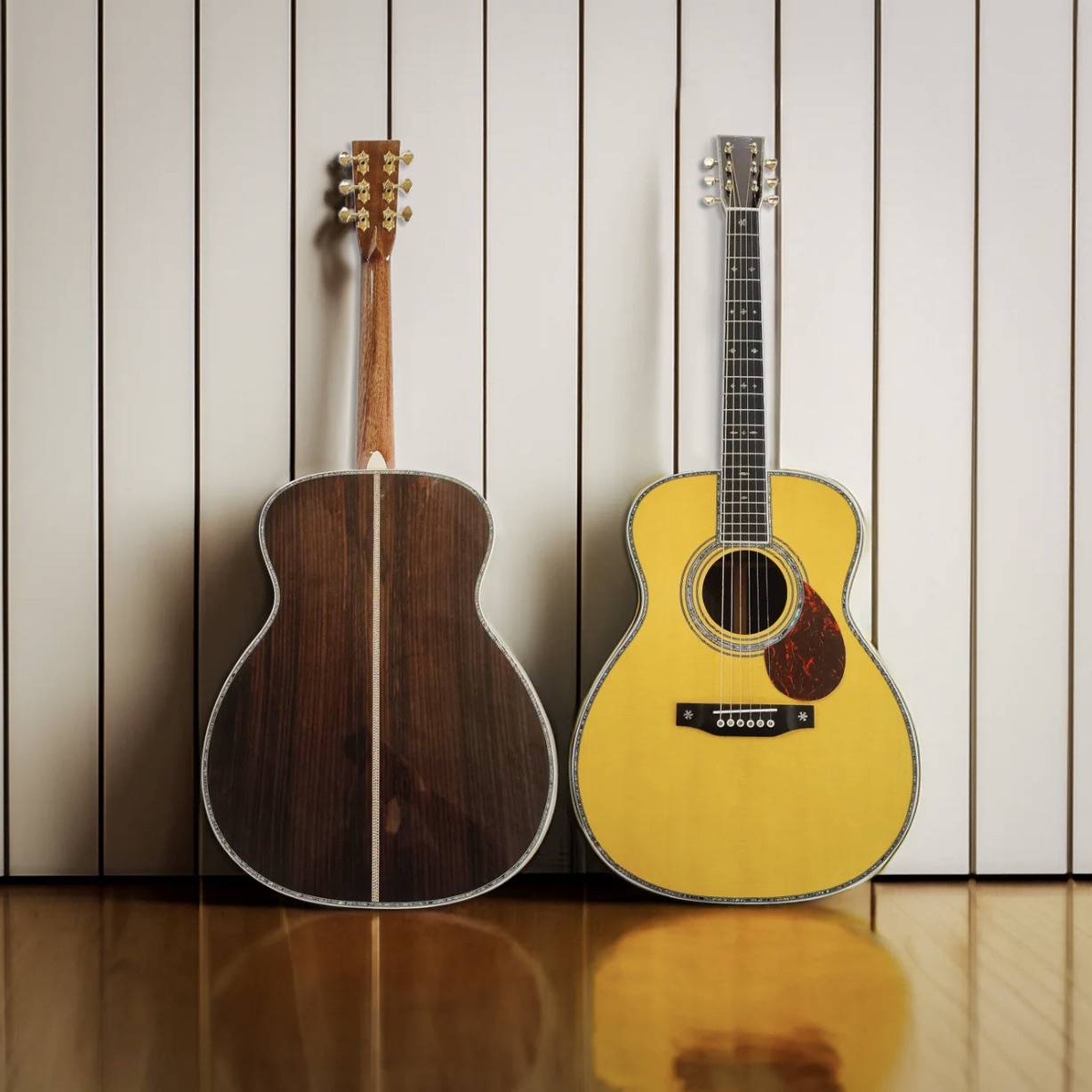 Custom All Solid OM Body Grand Acoustic Guitar