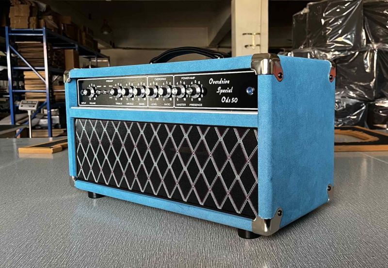 Overdrive Special Dumble Tone ODS 50W in Blue Suede Color with JJ Tubes