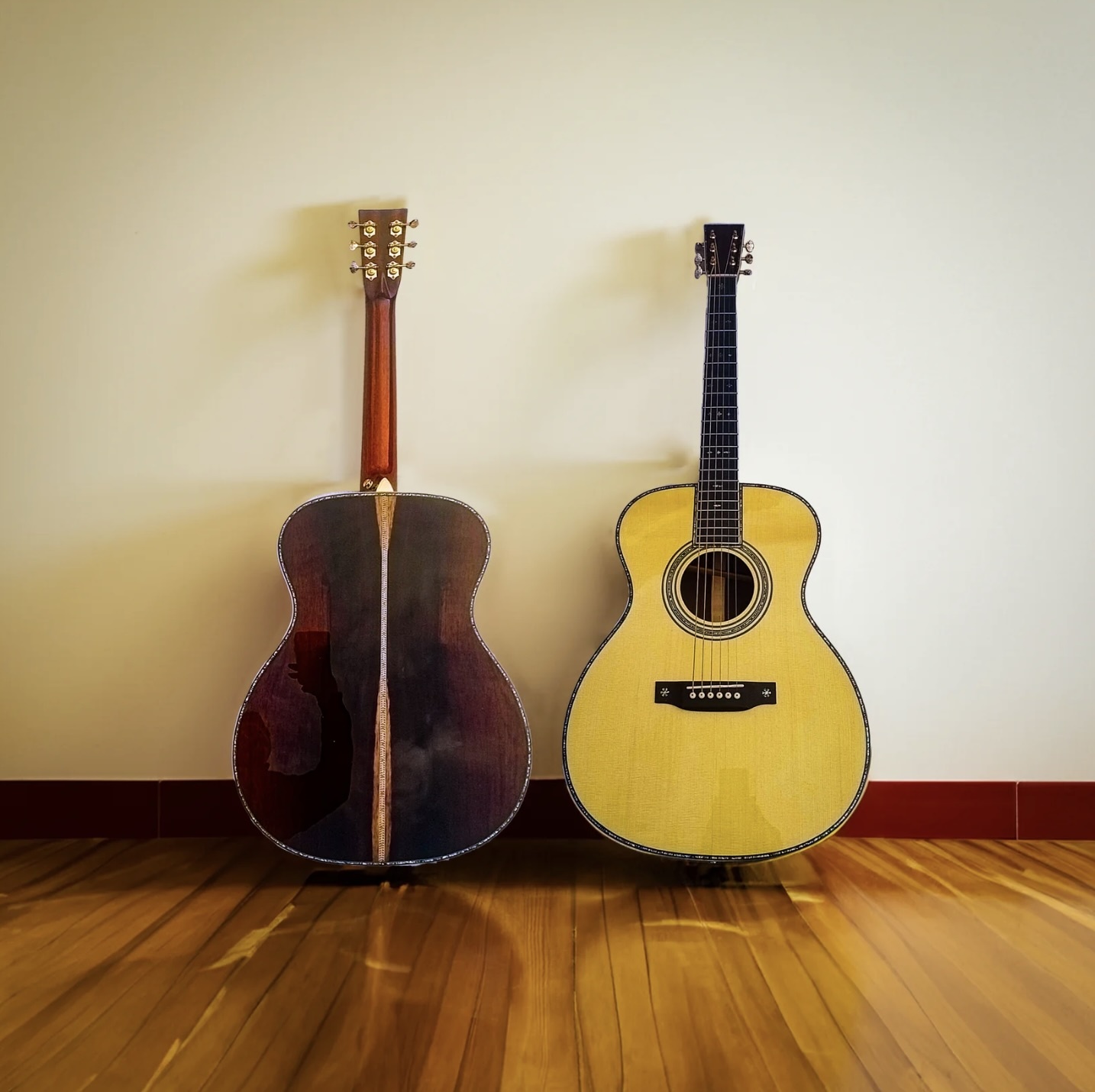 Custom Martin OM-42 style Adirondack Wood with Solid Brazilian Rosewood ...