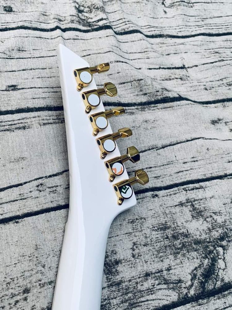 Custom Randy Rhoads RR Flying V Electric Guitar with Black and White ...