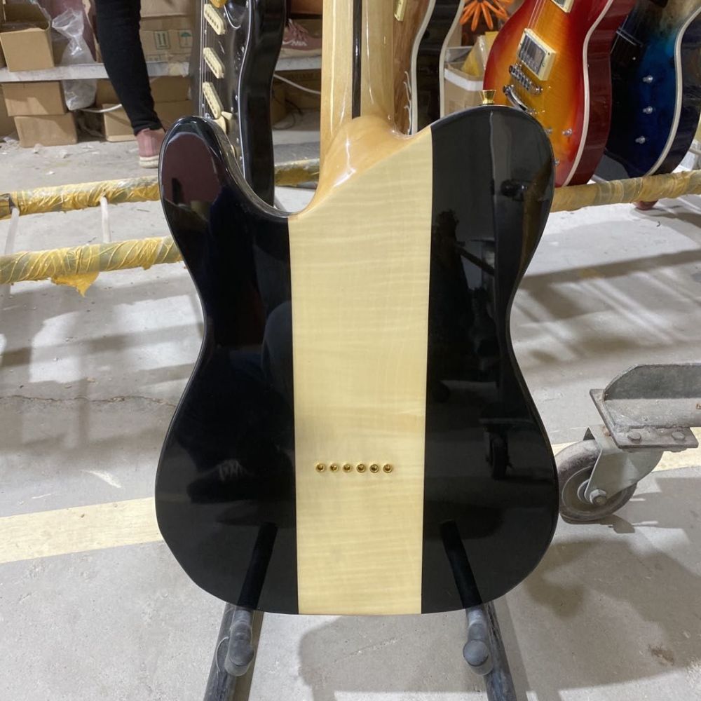 Tuff Dog Tele Electric Guitar AAA Cloud Maple Top Gold Hardware Maple ...