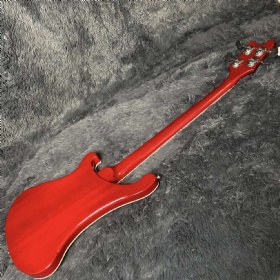 Custom Rickenbacker 4003 Bass Electric Guitar in Transparent Red Color