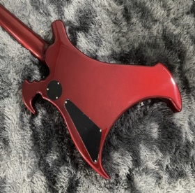 Custom red metal finishing electric guitar special body guitar