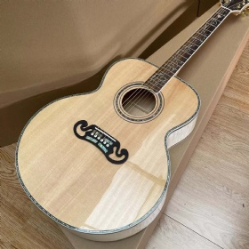 Custom 43 Inches Gibson Style SJ200 Solid Spruce Jumbo Acoustic Guitar ...