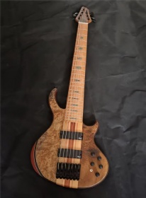 Custom 7 Strings Neck Through Body Electric Bass Guitar with Active Pickup